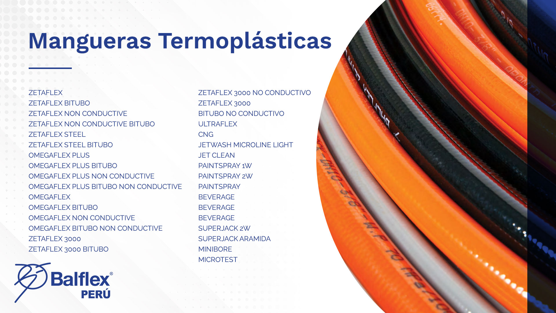 Fabricadas en termoplástico con refuerzo de acero y textil. Para ...